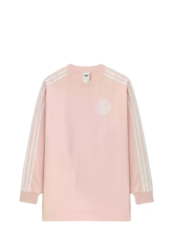 Adidas Appliqué 3-stripes Sweatshirt - Pink