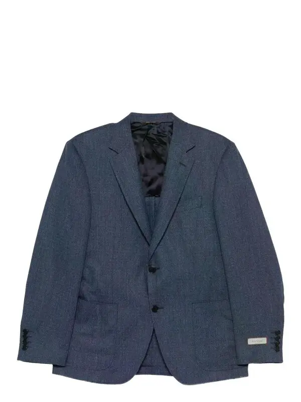 Canali Buttoned Blazer - Blue