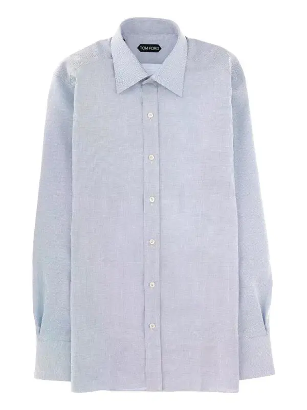 TOM FORD Cotton Shirt - Blue