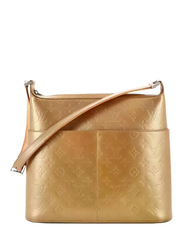 LOUIS VUITTON Mat Sutter Bag Monogram Vernis - Gold