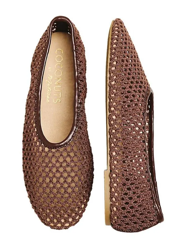 Matisse Marta Mesh Ballet Flats - Chocolate