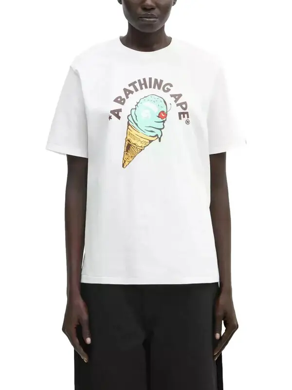 A BATHING APE Graphic-print T-shirt - White