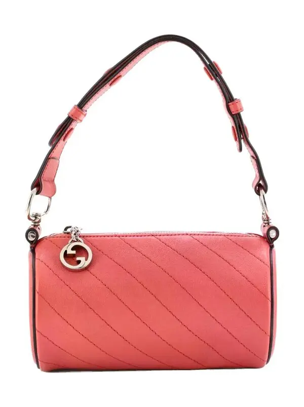 Gucci Blondie Diagonal Quilted Leather Mini Shoulder Bag - Pink