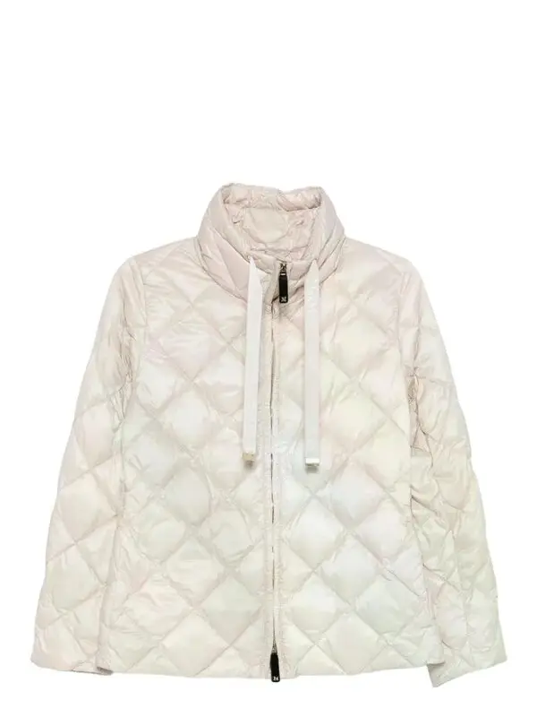 Max Mara Quilted Zip-up Jacket - White