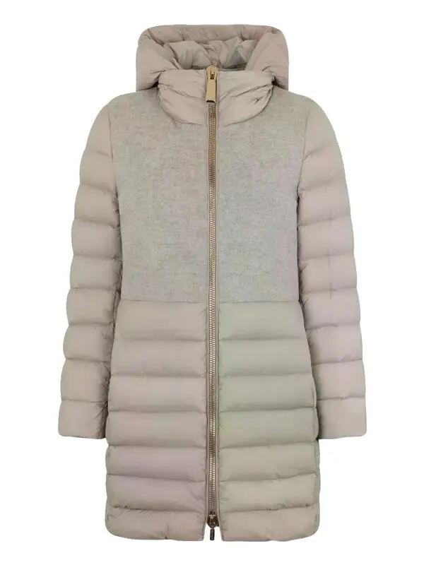 MOORER Hooded Padded Jacket - Neutrals