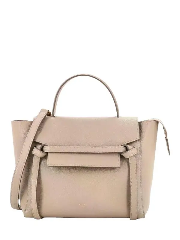 Celine Belt Bag Micro Satchel Textured Leather - Neutrals