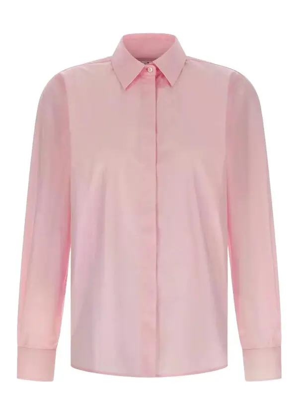 Max Mara Maroso Logo-appliqué Shirt - Pink