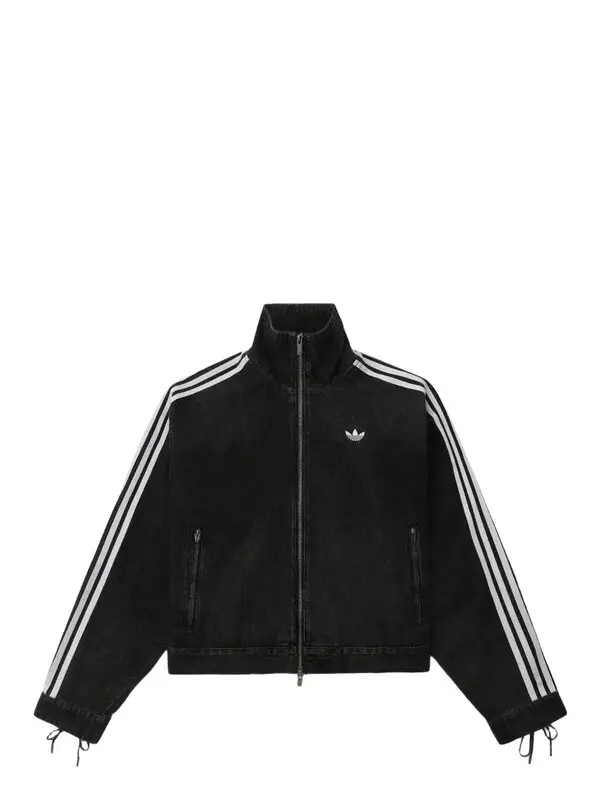 Adidas Zip-up Denim Jacket - Black