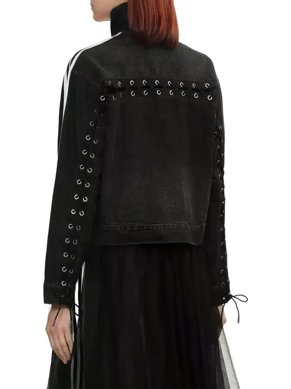 Adidas Zip-up Denim Jacket - Black