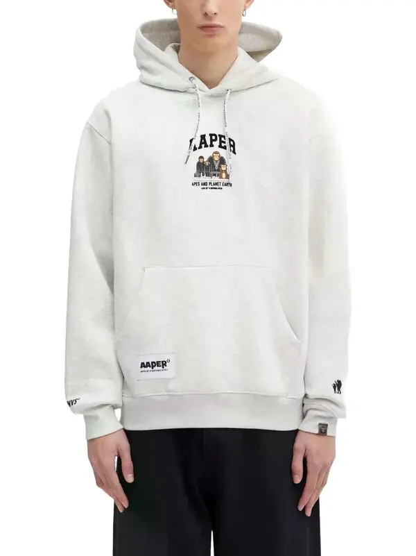 AAPE BY *A BATHING APE® Graphic-print Hoodie - Grey