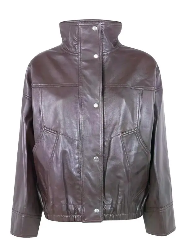 RÓHE Leather Jacket - Brown