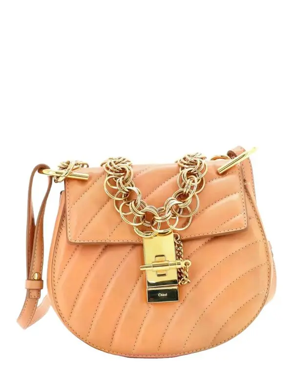 Chloé Drew Bijou Quilted Leather Mini Crossbody Bag - Neutrals