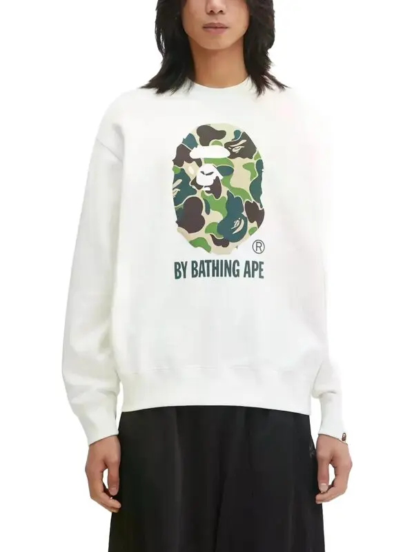 A BATHING APE Camo Graphic-print Sweatshirt - Neutrals