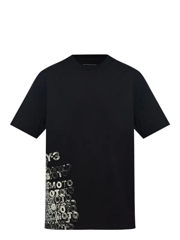 Y3 Printed T-shirt - Black