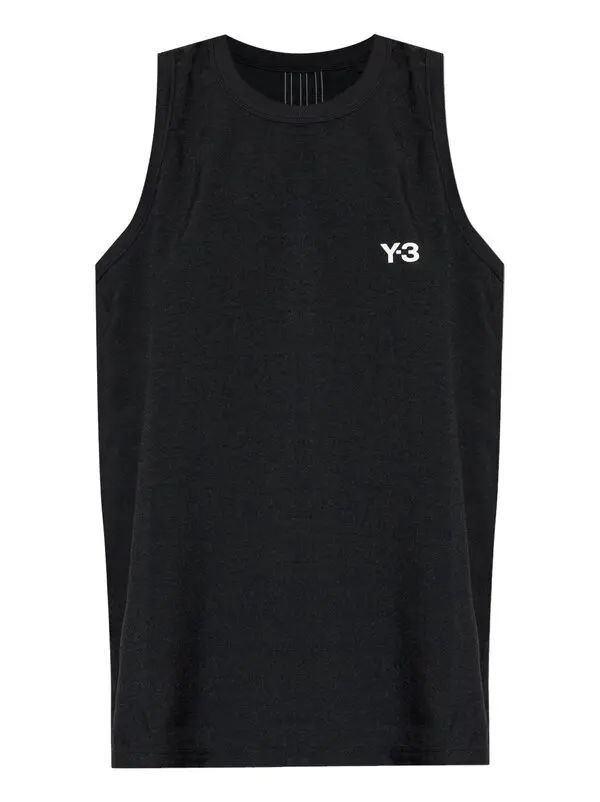 Y3 Sleeveless Top - Black