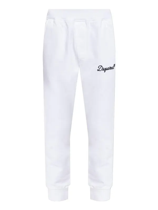 Dsquared2 Sweatpants With Embroidered Logo - White