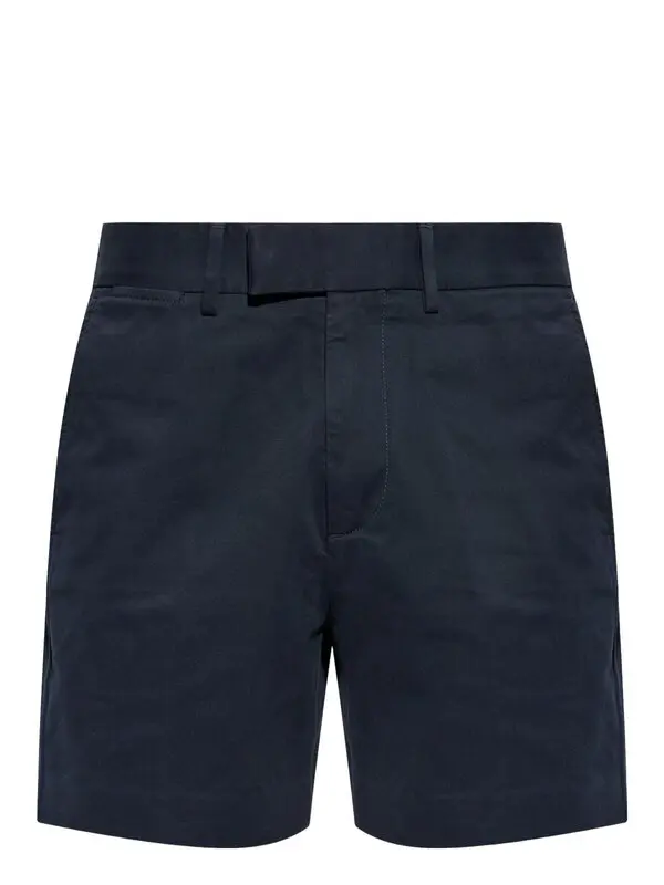 TOM FORD Cotton Tailored Shorts - Navy Blue