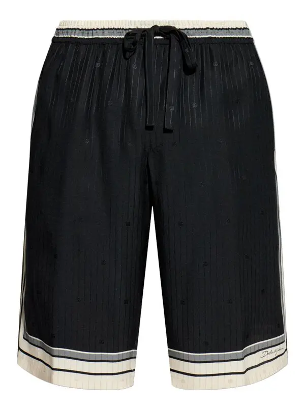 Dolce & Gabbana Silk Shorts - Black