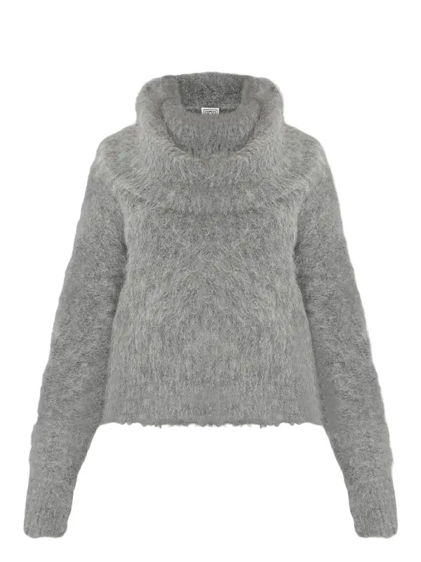 TOTEME Wide Turtleneck Sweater - Grey