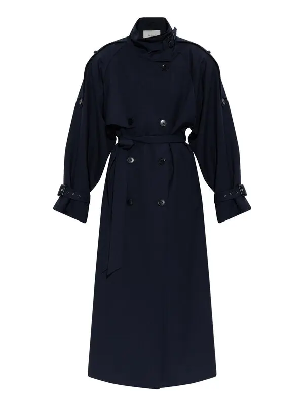 GESTUZ Gzavic Trench Coat - Navy Blue