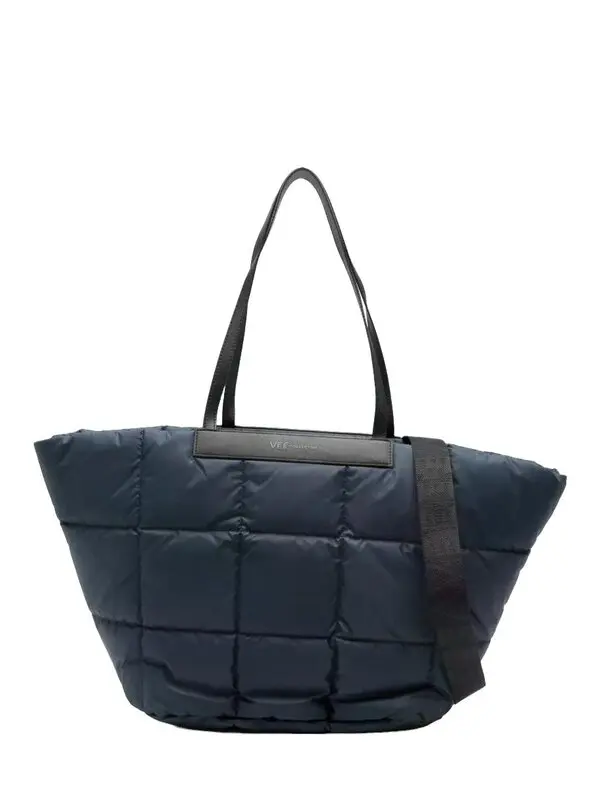 VEECOLLECTIVE Quilted-design Tote Bag - Blue