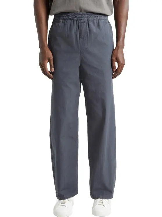 PALMES Lucien Cotton Ripstop Straight-leg Pants - Charcoal