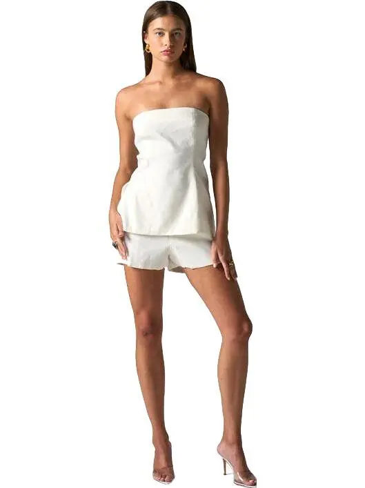 JBQ Loren Strapless Top - Ecru