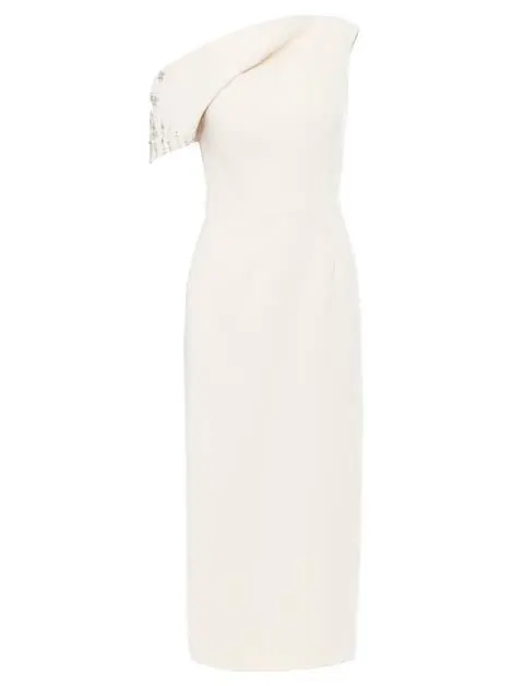 GIZIA Beaded Embellished Maxi Dress - Beige