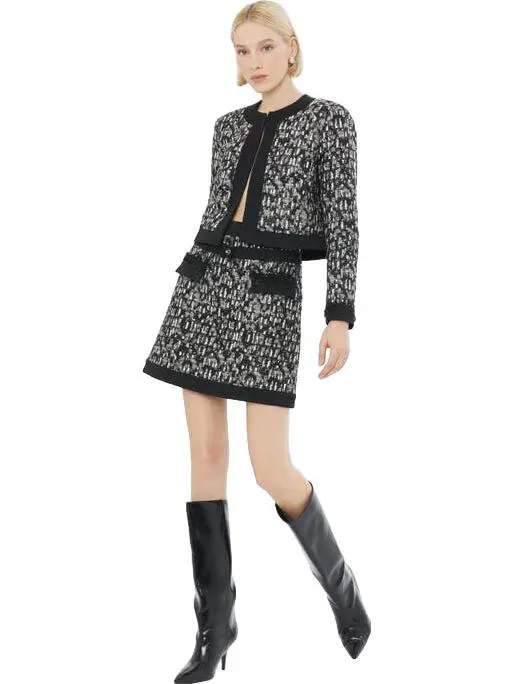 GIZIA Jacket And Skirt Set - Black