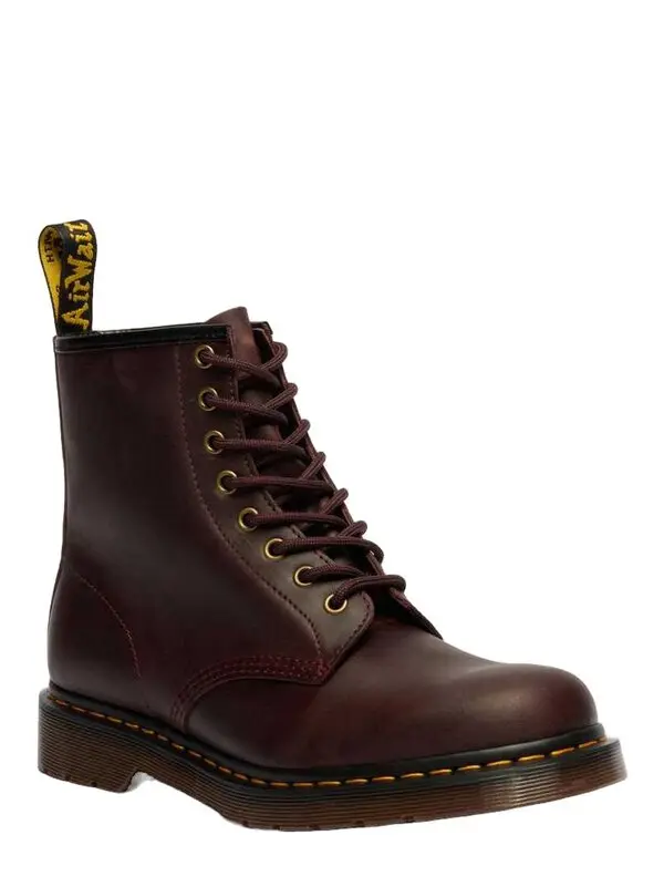 Dr. Martens 1460 Crazy Horse Leather Boots - Red