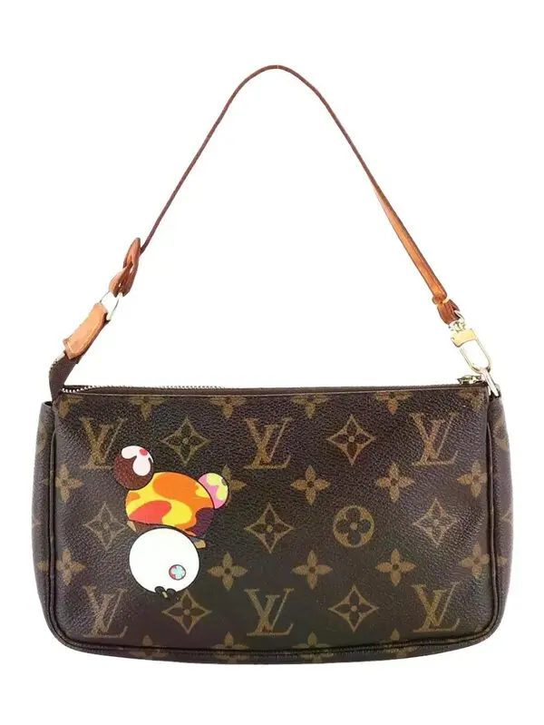 LOUIS VUITTON Murakami Panda Pochette Accessoires - Brown
