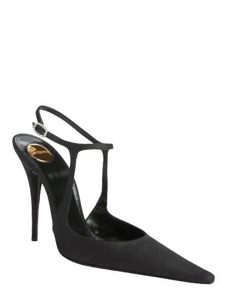 Saint Laurent Ankle Strap Stiletto Pumps - Noir