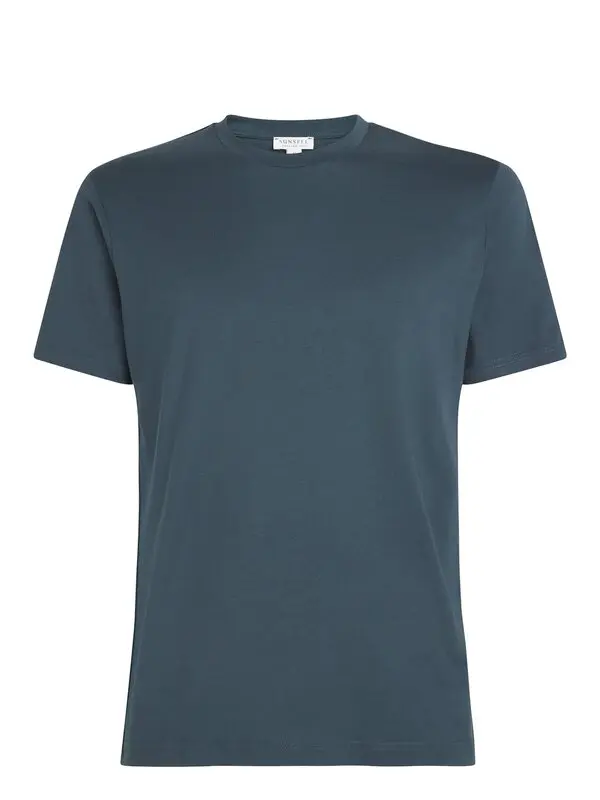 Sunspel Supima Cotton Riviera T-shirt - Grey
