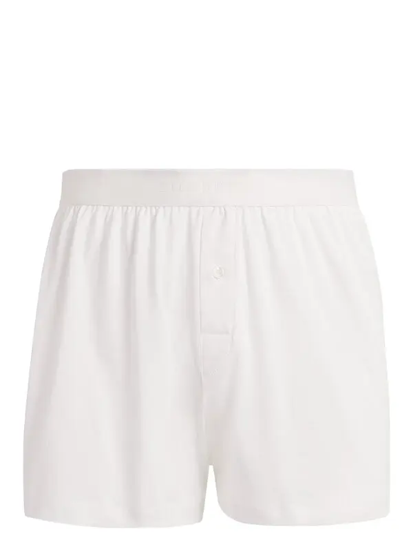 Sunspel Superfine Cotton Boxer Shorts - White