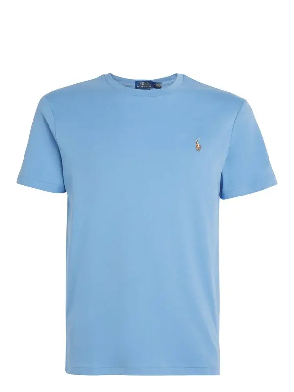 Polo Ralph Lauren Pima Cotton Polo Pony T-shirt - Blue