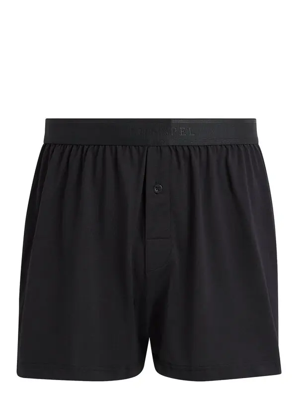 Sunspel Superfine Cotton Boxer Shorts - Black