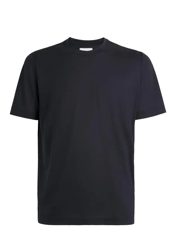 Marco Pescarolo Virgin Wool T-shirt - Navy