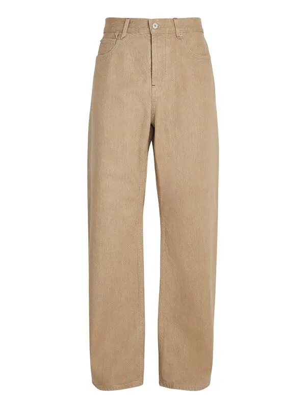 Jacquemus Straight Leg Jeans - Beige