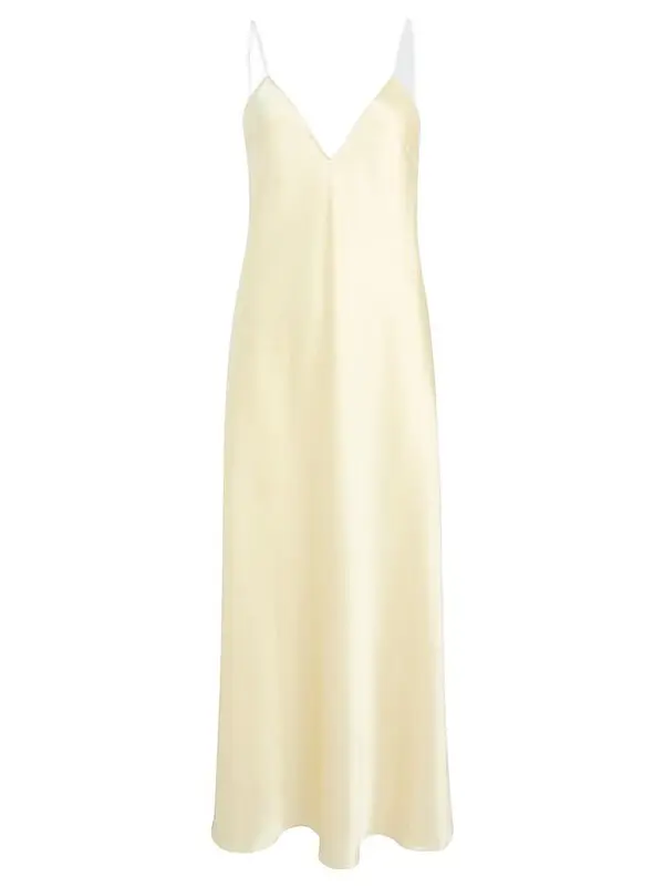 Khaite Taja Midi Dress - Yellow