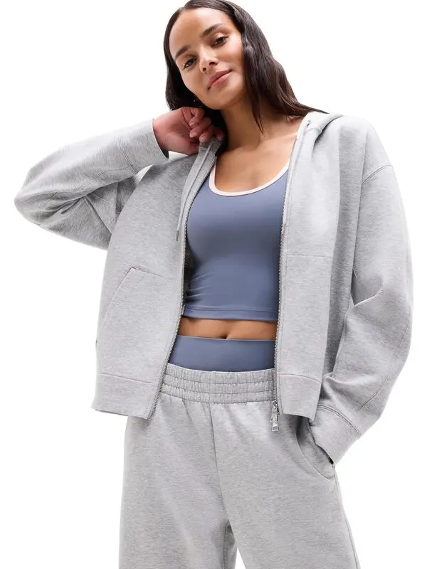 Athleta Form Knit Full Zip - Grey