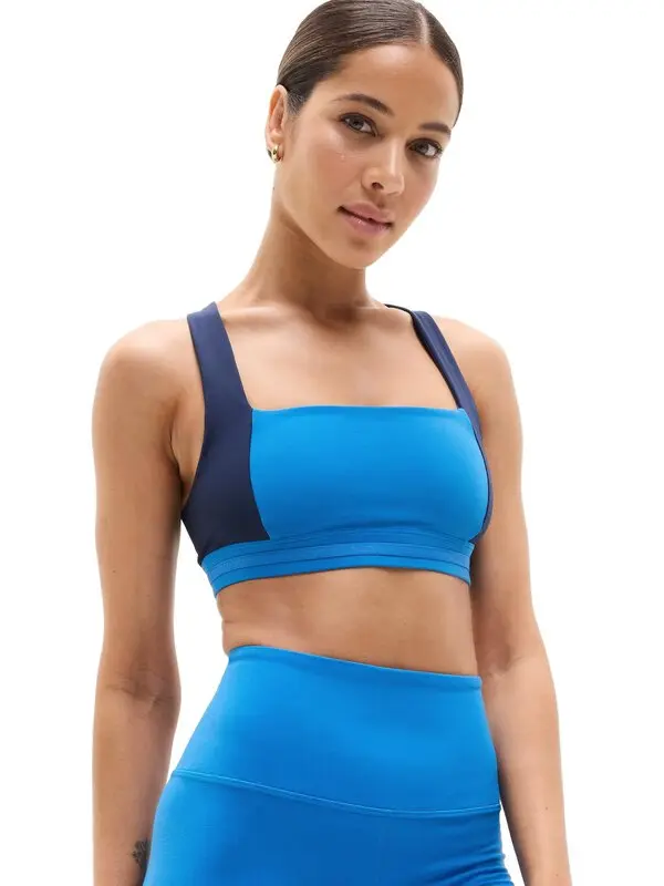 Athleta High Tone Sports Bra A-c - Breaker/navy