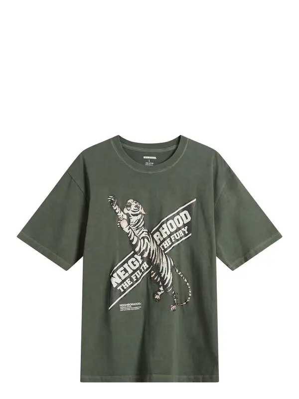 NEIGHBORHOOD Ss-17 Tiger T-shirt - Green