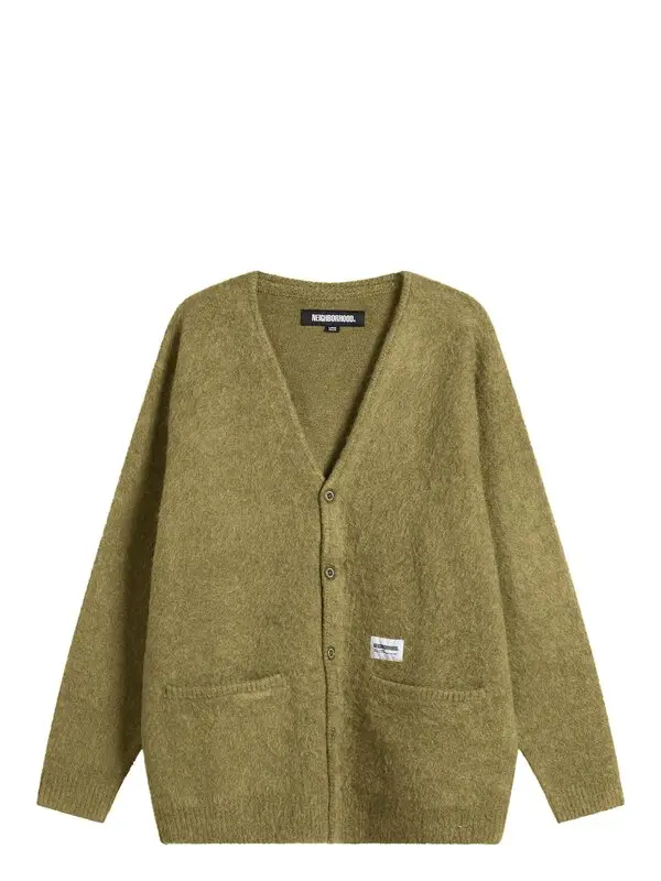 NEIGHBORHOOD Mohair Cardigan - Olive Drab
