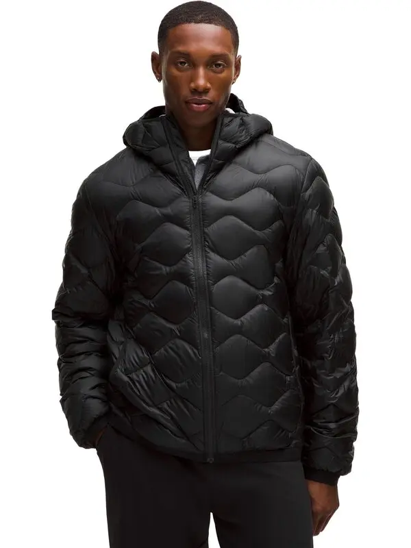 Lululemon Featherweight 900-down-fill Quilted Hooded Jacket - Black