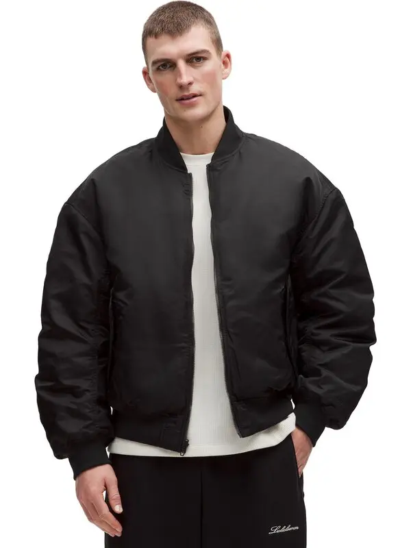 Lululemon Reversible Down-filled Bomber Jacket - Black