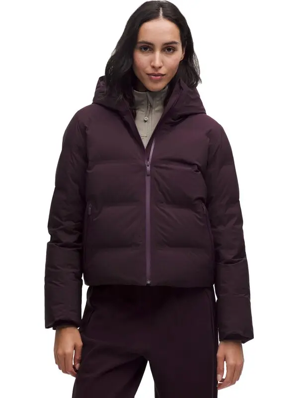 Lululemon Slush Hour 600-down-fill Waterproof Jacket - Black Plum