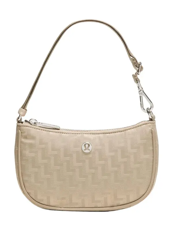 Lululemon City Essentials Mini Shoulder Bag - Lll Geo Pattern Jacquard Sheer Oak