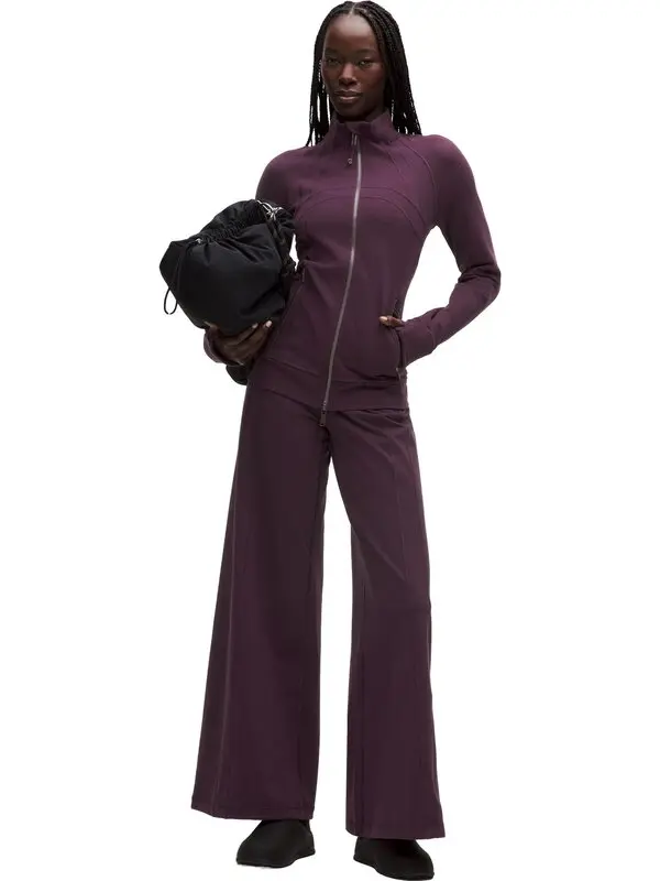Lululemon Define High-rise Wide-leg Pant - Black Plum