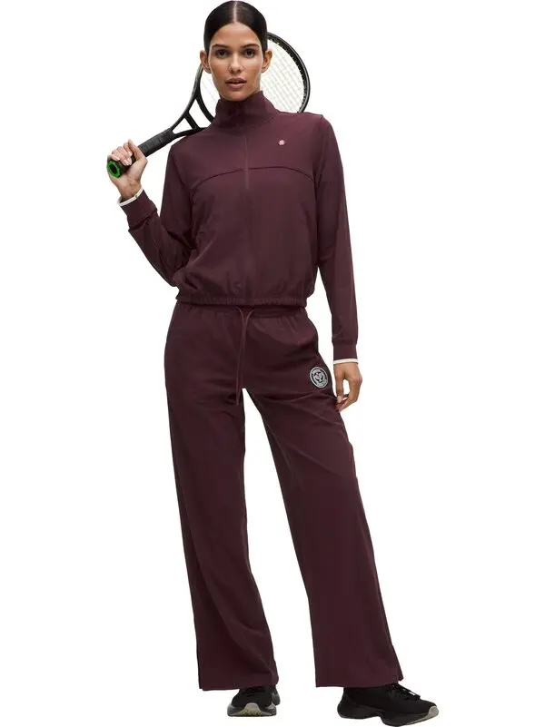 Lululemon Court Rival Wide-leg Tennis Track Pant - Goodnight Plum/goodnight Plum