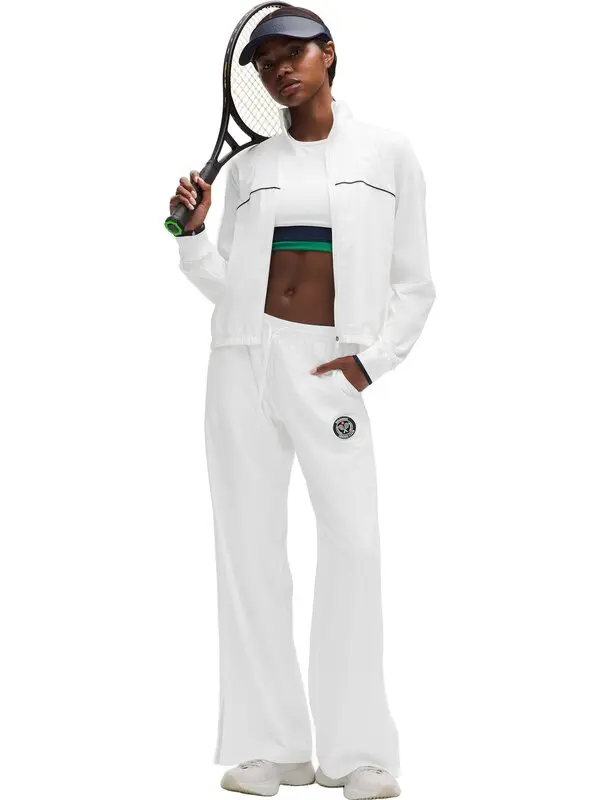 Lululemon Court Rival Wide-leg Tennis Track Pant - White/white